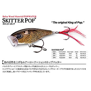 Rapala Skitter Pop 05 Fishing lure, 2-Inch, Chrome