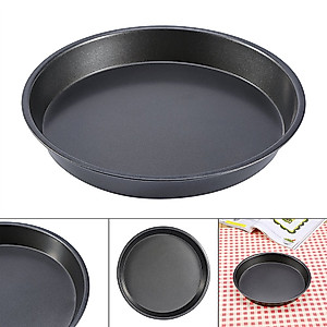Yosoo 8 inch Carbon Steel Non-stick Round Pizza Pan,Microwave Oven Baking Dishes Pans