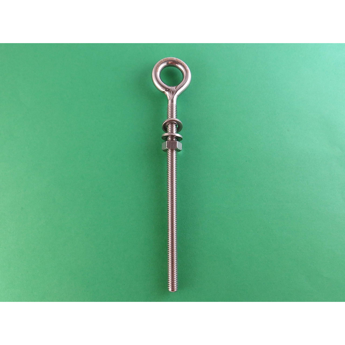 US STAINLESS 2 Pieces Stainless Steel 316 M6 Eye Bolt 6mm x 100mm Marine Grade Pitch of 1