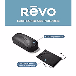 Revo Sunglasses Sierra: Polarized Crystal Glass Lens Filters UV, Small Round Frame, Tortoise Frame with Revo Blue Lens