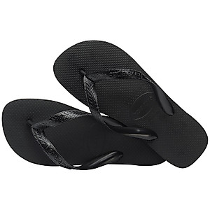 Havaianas Men's Top Flip Flop Sandal, Black, 11-12 M US
