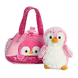Aurora - Fancy Pals - 7" Pompom Penguin - Pink Pet Carrier