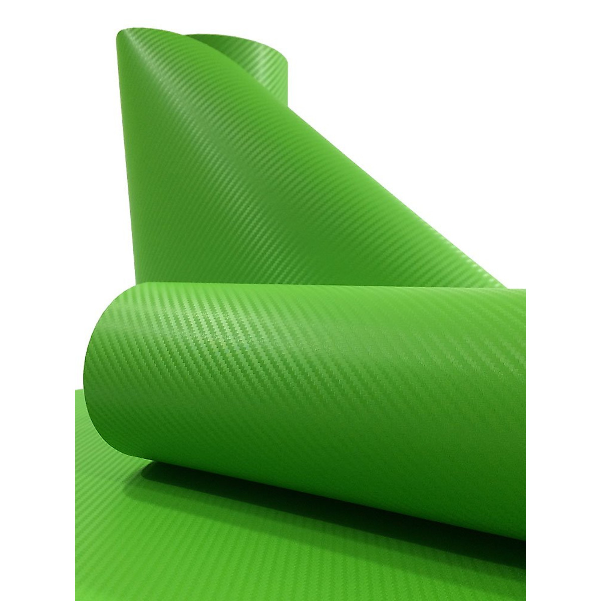 3D Carbon Fiber Lime Green - Air Release Vinyl Decal Mod Skin Kit by System Skins - Compatible with PlayStation 5 Console (PS5)