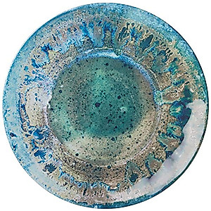 Certified International Radiance Teal Melamine 11" Dinner Plate, Set of 6