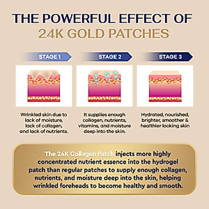 Jardient Collagen Forehead Wrinkle Patches: Facial patches with 12 Packs, Forehead Patches for Wrinkles Anti Wrinkle Patches Treatmen.