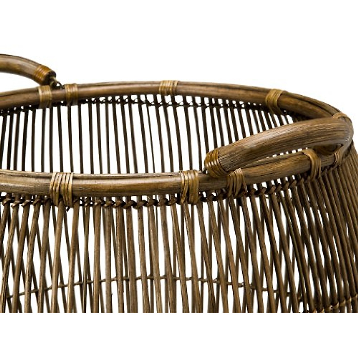 KOUBOO Large Open Weave Rattan Storage Basket