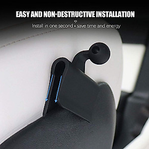 SPEEDPARK for Tesla Accessories Model 3/Y Car Headrest Mount，Angle Adjustable Headrest Mount，Universal Tablet Holder Phone for Car Backseat，for 6.3" to 10.5" iPad/Tablet/Smartphone/Nintendo Switch