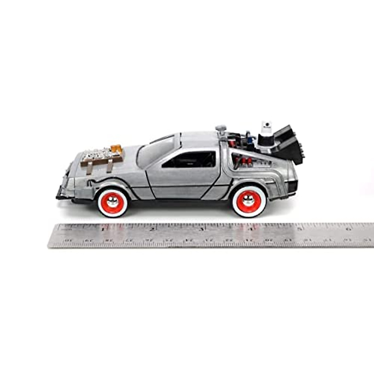 Jada Toys Back to The Future Part III 1:32 Time Machine Die-cast Car, Toys for Kids and Adults