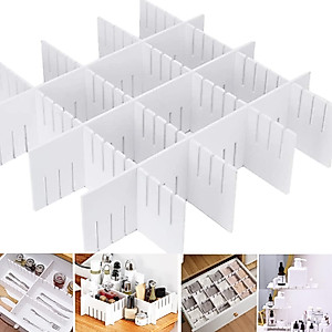 HGYZE Baby Closet Hangers with 42cm Customizable Separators for Nursery Drawer, Extendable Infant Pant Rack for Newborn Clothes -20pcs Grey Gifts & Deep Dividers for Girl Boy Toddler Kids Child