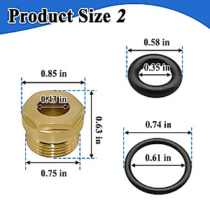 1Set 94543 Stem Extension for Three Valve Tub and Shower Diverter Knob, Fix Plumbing Fixture