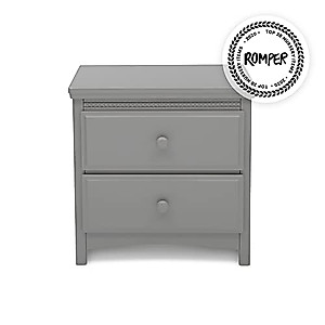 Delta Children Emerson Nightstand, Greenguard Gold Certified, Grey