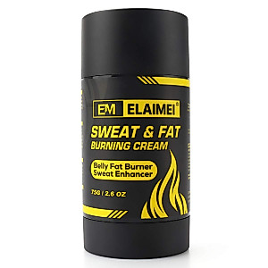 ELAIMEI Fat Burning Sweat Cream, Weight Loss Workout Enhancer Hot Gel for Belly, Slimming / Anti Cellulite Cream for Tummy for Body for Women and Men, Deep Tissue Massage & Muscle