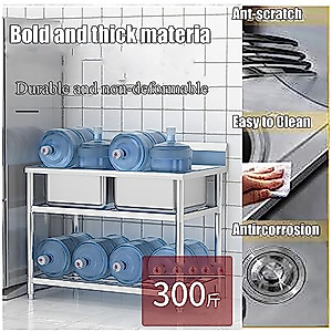 Utility Sink, Freestanding Stainless Steel Sink, Small Stainless Steel Sink, Portable Sink, Outdoor Sink Station With Hose Hook Up, For Restaurant, Cafe, Bar, Hotel, Garage (Color : Hot and cold)