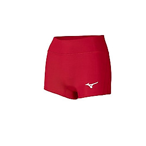 Mizuno Women's Apex 2.5" Inseam Volleyball Short, Red, Medium