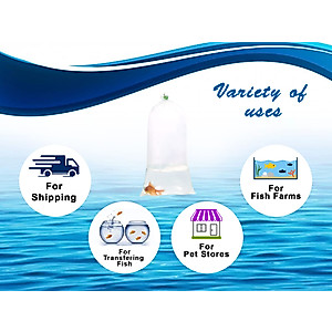 ALFA FISHERY BAGS Round Corners Bottom Leak Proof Clear Plastic Fish Bags Size 10 Inches for Marine & Tropical Fish Transport 2 mil. (10" x 24" / 100 Pack)