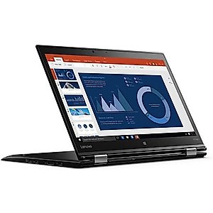 Lenovo ThinkPad X1 Yoga G1 Laptop, 14'' 2-in-1 Convertible FHD Laptop, Intel Core i7-6600U 2.6GHz, 8GB DDR4 RAM, 256GB SSD, Thunderbolt 3 USB-C, Webcam, Windows 10 Pro (Renewed)
