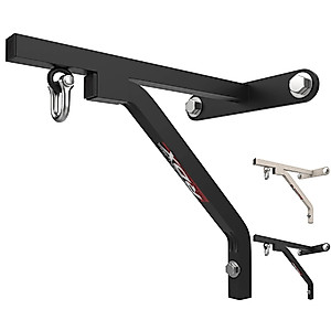 RDX Punching Bag Bracket Wall Mount Hanger, Iron Hook D-shackle Heavy Duty powder coated steel Hanging Stand, Home Boxing MMA Training Gym Fitness Indoor Outdoor Workout, 37CM Length, Holds Upto 130lb