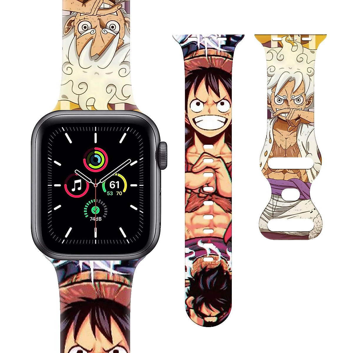 Anime Watch Band Compatible with Apple Watch Band 38mm 40mm 41mm Fashion Personality Soft Silicone Watch Bands Boys and Girls for iWatch Series 9 8 7 6 5 4 3 2 1 SE
