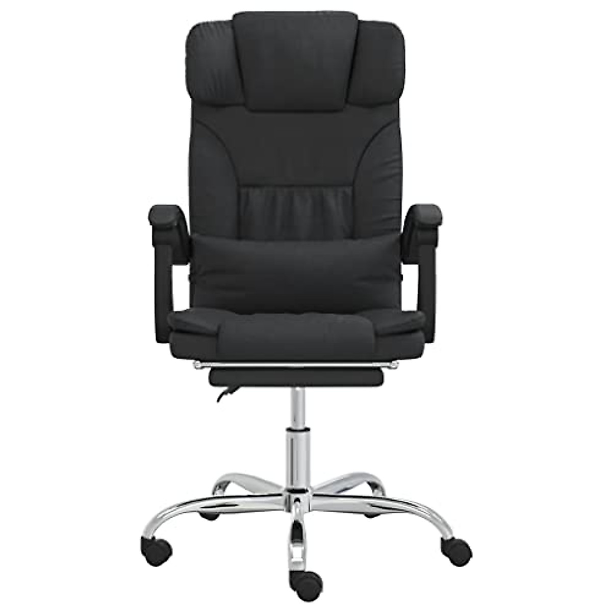 Ergonomic Office Chair, High Back Chair, Massage Reclining Office Chair Black Faux Leather Suitable for Home Office