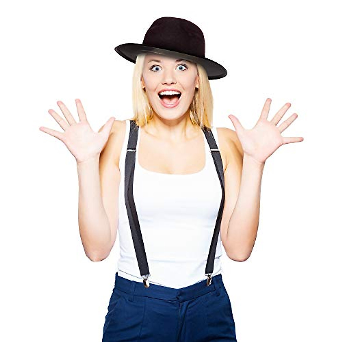 Windy City Novelties 12 Pack Plastic Fedoras