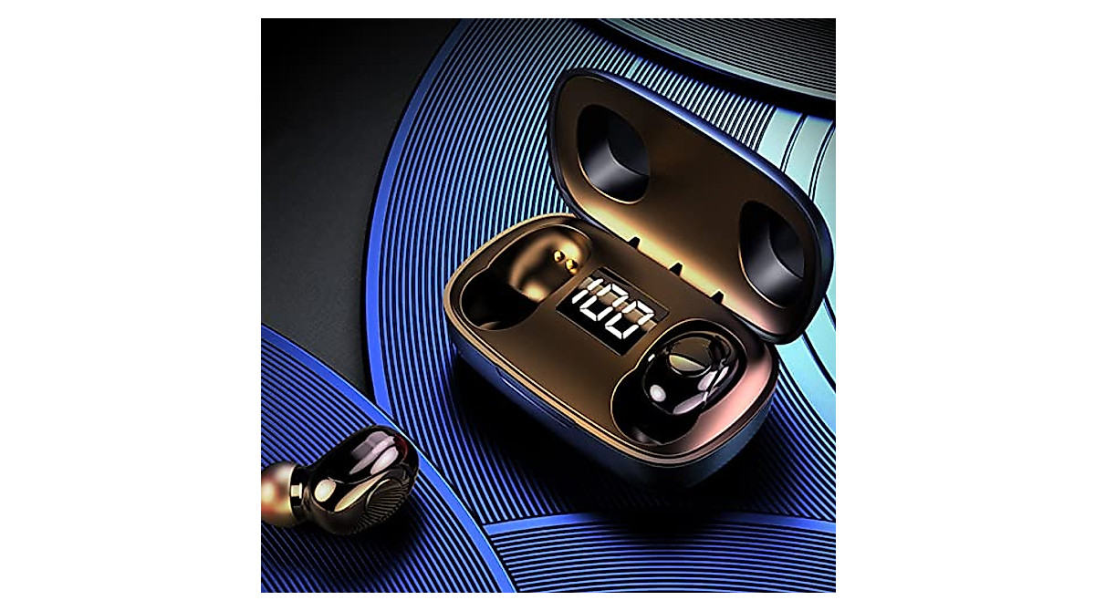 Wireless Noise Cancelling Earbuds with LED Display - MIANHT Bluetooth ...