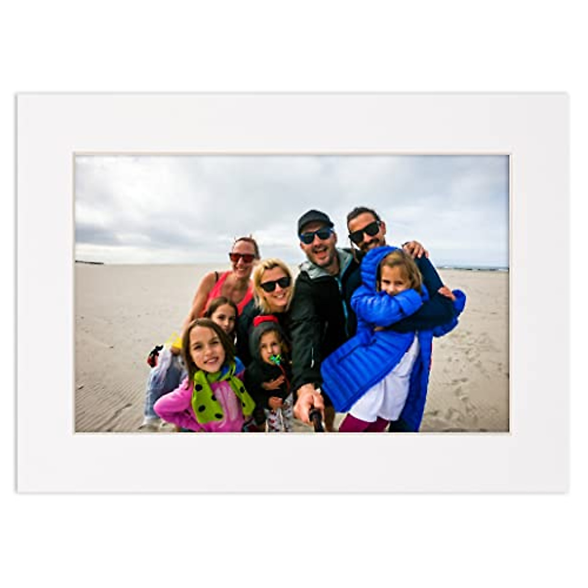 12x16 Mat for 16x20 Frame - Precut Mat Board Acid-Free White 12x16 Photo Matte Made to Fit a 16x20 Picture Frame, Premium Matboard for Family Photos, Show Kits, Art, Picture Framing, Pack of 1 Mat