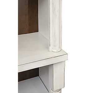 Martin Furniture 3 Open bookcase, White