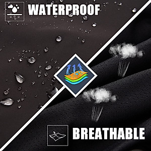 K.E.J. Mens Jacket Waterproof Golf Rain Suit Lightweight Rain Jackets and Pants for Hiking Cycling Running Fishing Hunting Travel