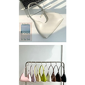 Women's Satchel Bag PU Clutch Small Satchel Bag Cute Shoulder Bag Hobo Bag Solid Color Fashion Mini Clutch