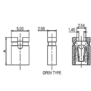100PCS 2.54mm Black Jumper Caps Standard Circuit Board Jumper Cap Shunts Short Circuit Connection Pin Blocks
