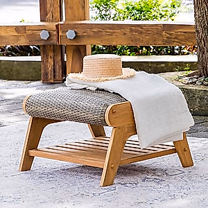 Cambridge Casual Auburn Upholstered Outdoor Ottoman