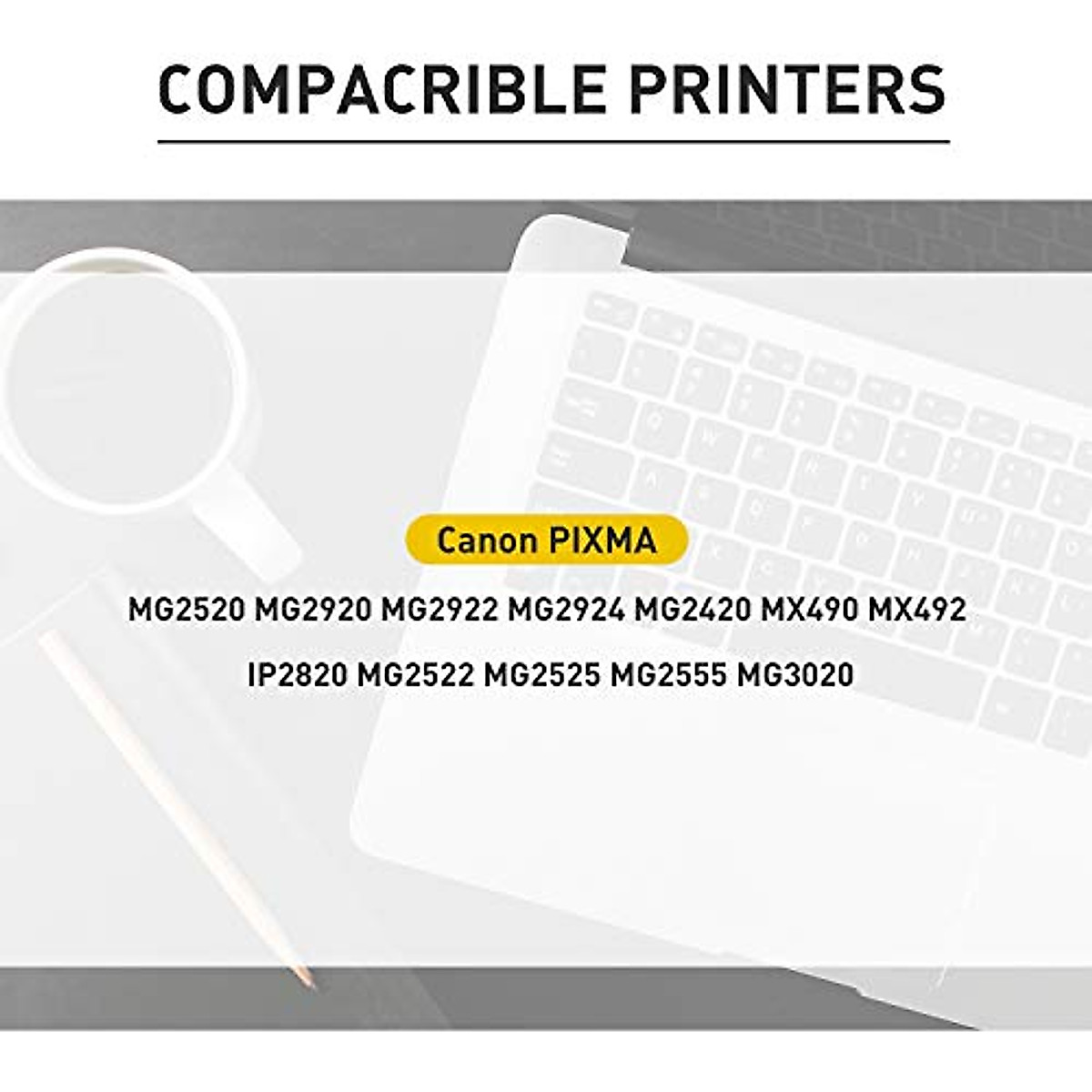 Remanufactured for Canon Printer Ink 243xl,Replacement for Canon Ink cartridges 243 and 244 for Canon mg2522 IP2820 TR4520 MX490 MX492 MG2922 TS3122 TS302 TS202 Cannon 243-244 Printer Ink Cartridge