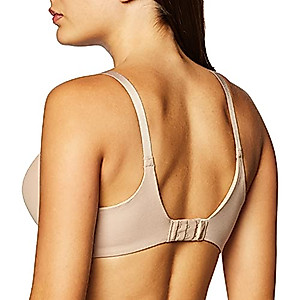 Warner's Women's Invisible Bliss Cotton Comfort Wireless Lift T-Shirt Bra RN0141A, Toasted Almond, 40C