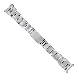 Ewatchparts 19MM OYSTER WATCH BAND SOLID STAINLESS STEEL BRACELET COMPATIBLE WITH 78350 7835 ROLEX 34MM