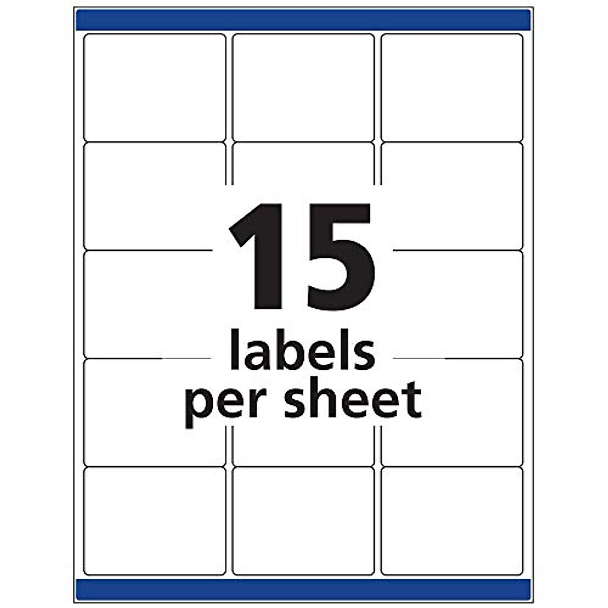 Avery ID Labels, Sure Feed Technology, Permanent Adhesive, 2" x 2-5/8", 5 Packs (6572)