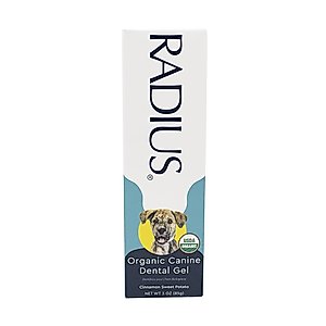 RADIUS USDA Organic Canine Pet Toothpaste 1 Unit, 3 oz, Non Toxic Toothpaste for Dogs, Designed to Clean Teeth and Help Prevent Tartar and Remove Plaque, Xylitol Free