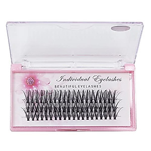 Bodermincer Grafting False Eyelashes 20D Soft 0.07 C Curl Lash Clusters Lash Extension Kit Individual Eyelashes Silk False Eye Lashes Extensions (18mm)