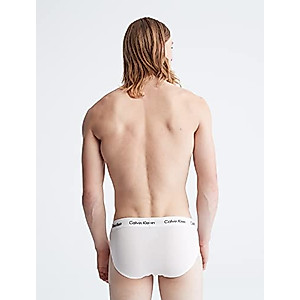 Calvin Klein Men's Cotton Stretch 5-Pack Brief, 2 Black, 2 Grey Heather, 1 White, Medium