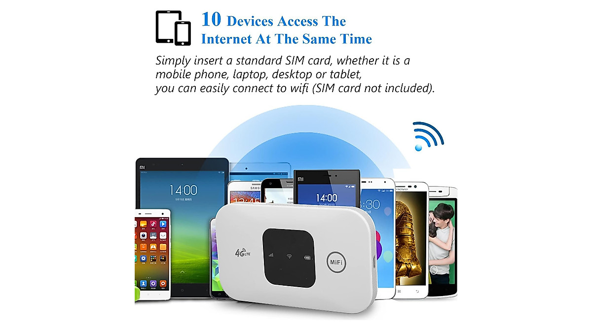 Portable 4G LTE USB Adapter, High Speed 4G Mobile Hotspot Router, USB ...