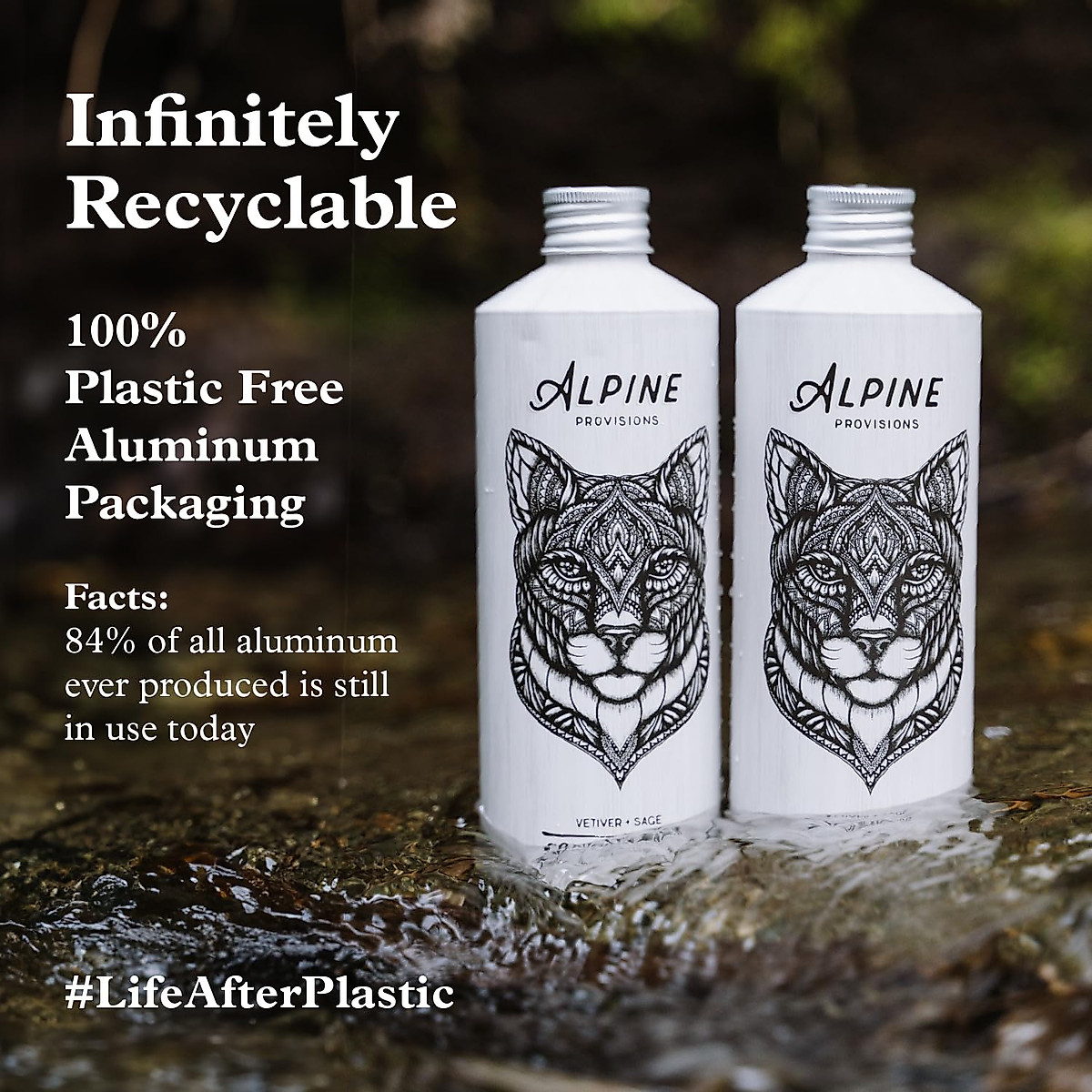 Alpine Provisions Rosemary & Mint Shampoo - Naturally Repair, Cleanse, and Hydrate with Essential Oils, Jojoba, Aloe Vera - Vegan, Sulfate & Plastic Free - Plant-Based Hair Care 16.9 FL Oz