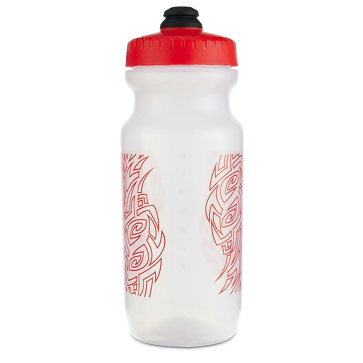 Peakline Sports - 2nd Gen Big Mouth Bike Water Bottle (21 oz) by Specialized Bikes (2-Pack) (Clear / Red)