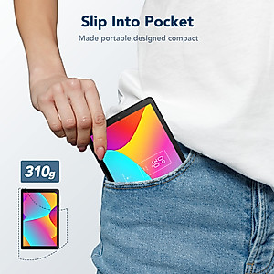 TCL TAB 8 Wi-Fi Android Tablet, 8 Inch HD Display, 3GB+32GB (Up to 512GB), 4080mAh Battery, Basic Tablet Android 11, with Tablet Case, Prime Black