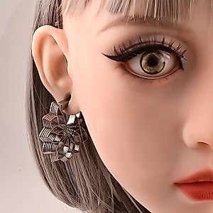 Atomhole 2PCS Ear Gauges Ear Hangers Weights for Stretched Ears Plugs Body Piercing Tunnels 316 Stainless Steel Hypoallergenic Body Jewelry (For Lobe in 2G (6mm) or Larger, Silver)