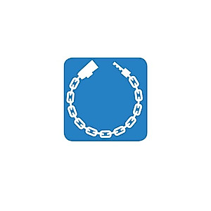 FISCHER 50461 Fahrradschloss Kettenschloss Neopren 130cm 6mm mit Schlüssel Sicherheitsschloss E-Bike Diebstahlschutz Massiv Lang Sicher Chain Lock, Multicoloured, Normal