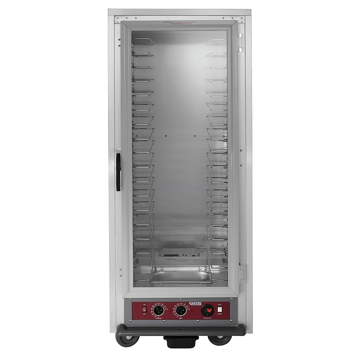 Kratos Premium Full Size Universal Insulated Commercial Holding and Proofing Cabinet, Holds Sheet Pans and Food Pans, Clear Door, 120V, 2000W (28W-235)