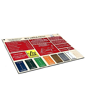 Solar placard Custom solar map laser engraved placard with red background and white lettering 5" X 6"