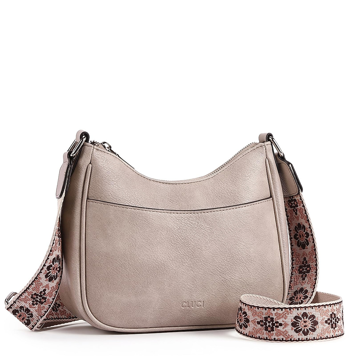 CLUCI Crossbody Purses for Women, Leather Crescent Bags Crossbody with Adjustable Strap, Women's Shoulder Handbags