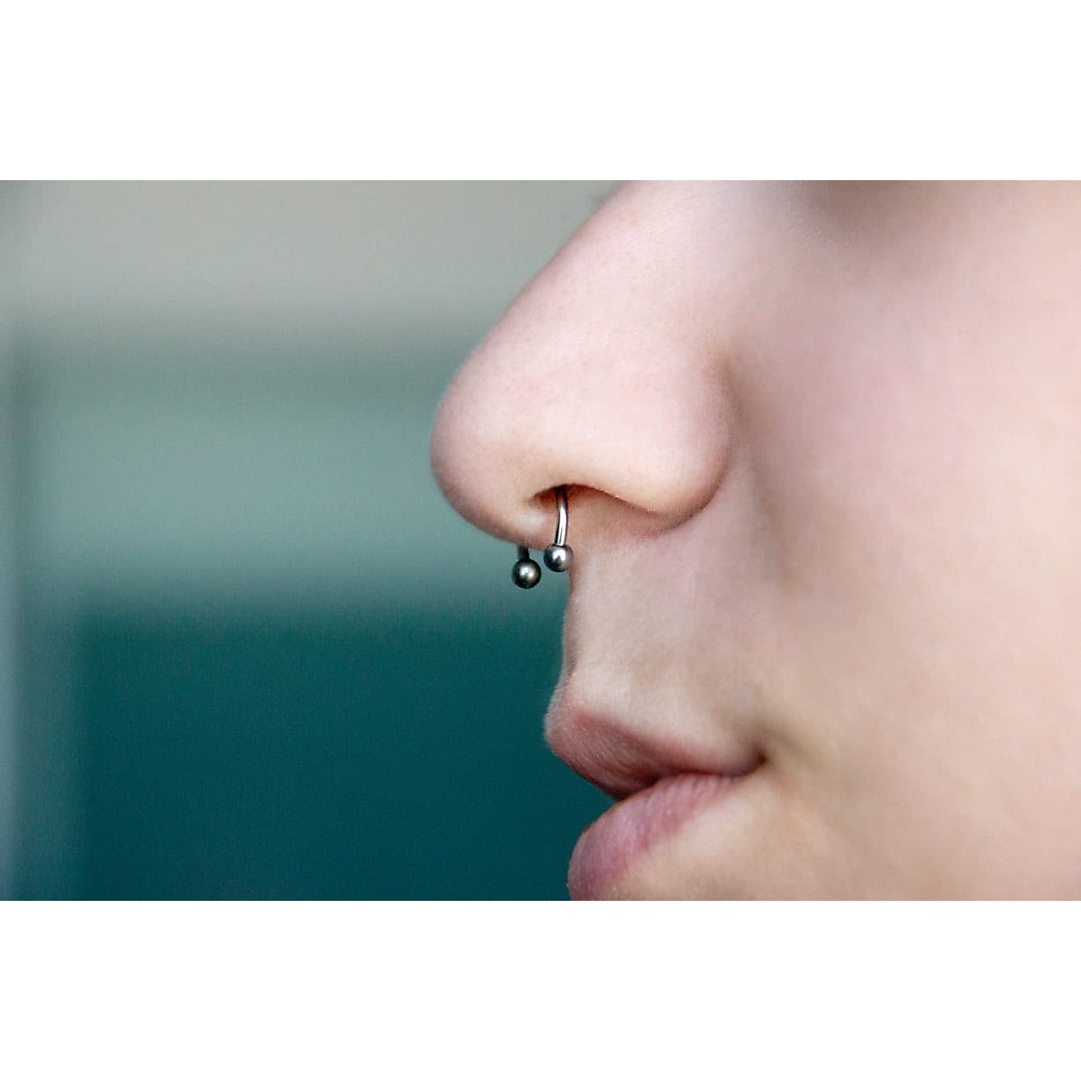 D.Bella 16G Surgical Steel Nose Septum Horseshoe Hoop Earring Eyebrow Tragus Lip Piercing Ring Balls & Spikes 6-12mm