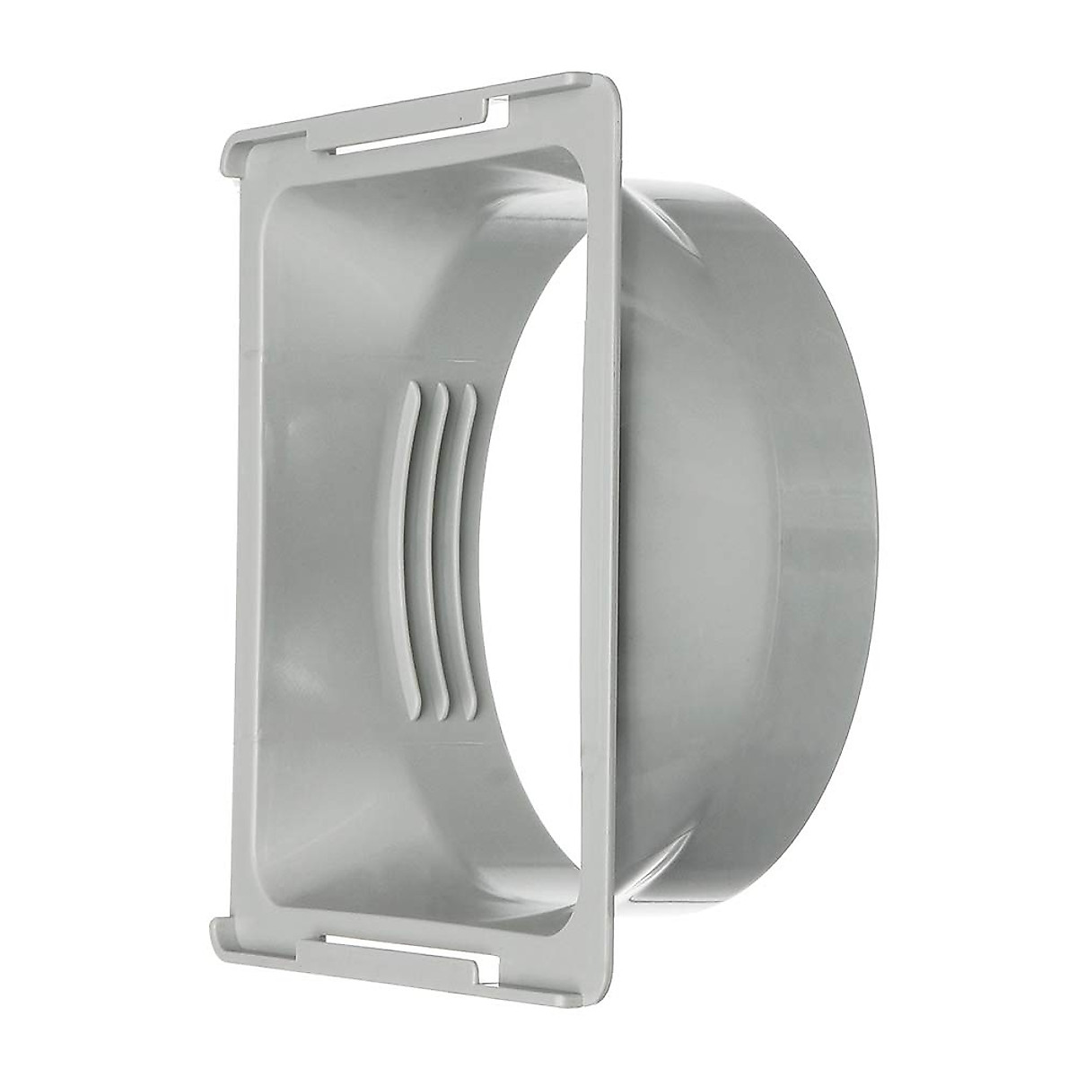 AkoMatial 15cm Round/Square Shaped Exhaust Hose Duct Interface Adapter for Portable Air Conditioner - Silver Square C/H Series