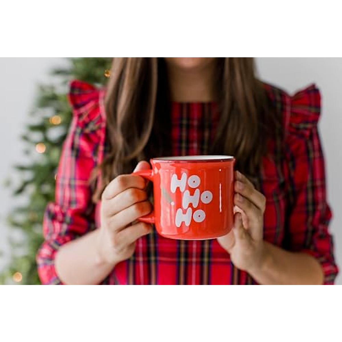 Pearhead Ho Ho Ho Christmas Camper Mug, Holiday Coffee Cup, Christmas Home Décor, Holiday Gifts, Seasonal Coffee Mug, Stocking Stuffer Gift Ideas, Microwave And Dishwasher Safe